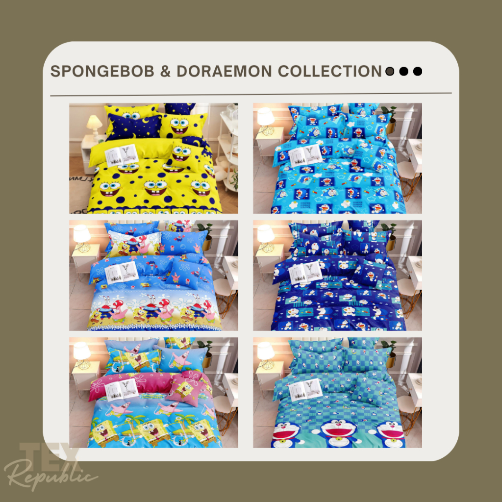 SPONGEBOB & DORAEMON COLLECTION - CANADIAN COTTON (SOLD PER YARD ...