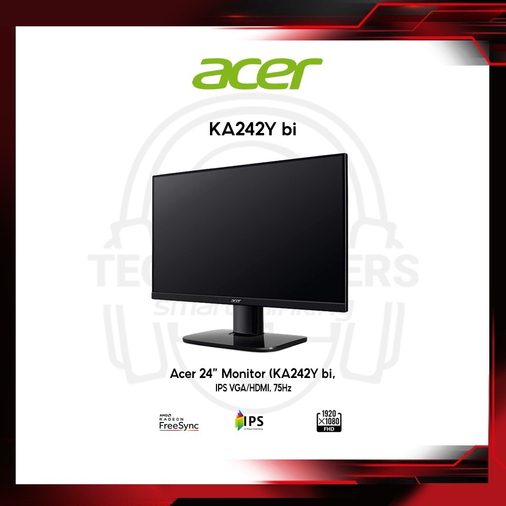 Acer 24” IPS Monitor (KA242Y bi, VGA/HDMI, 75Hz) | Shopee Malaysia