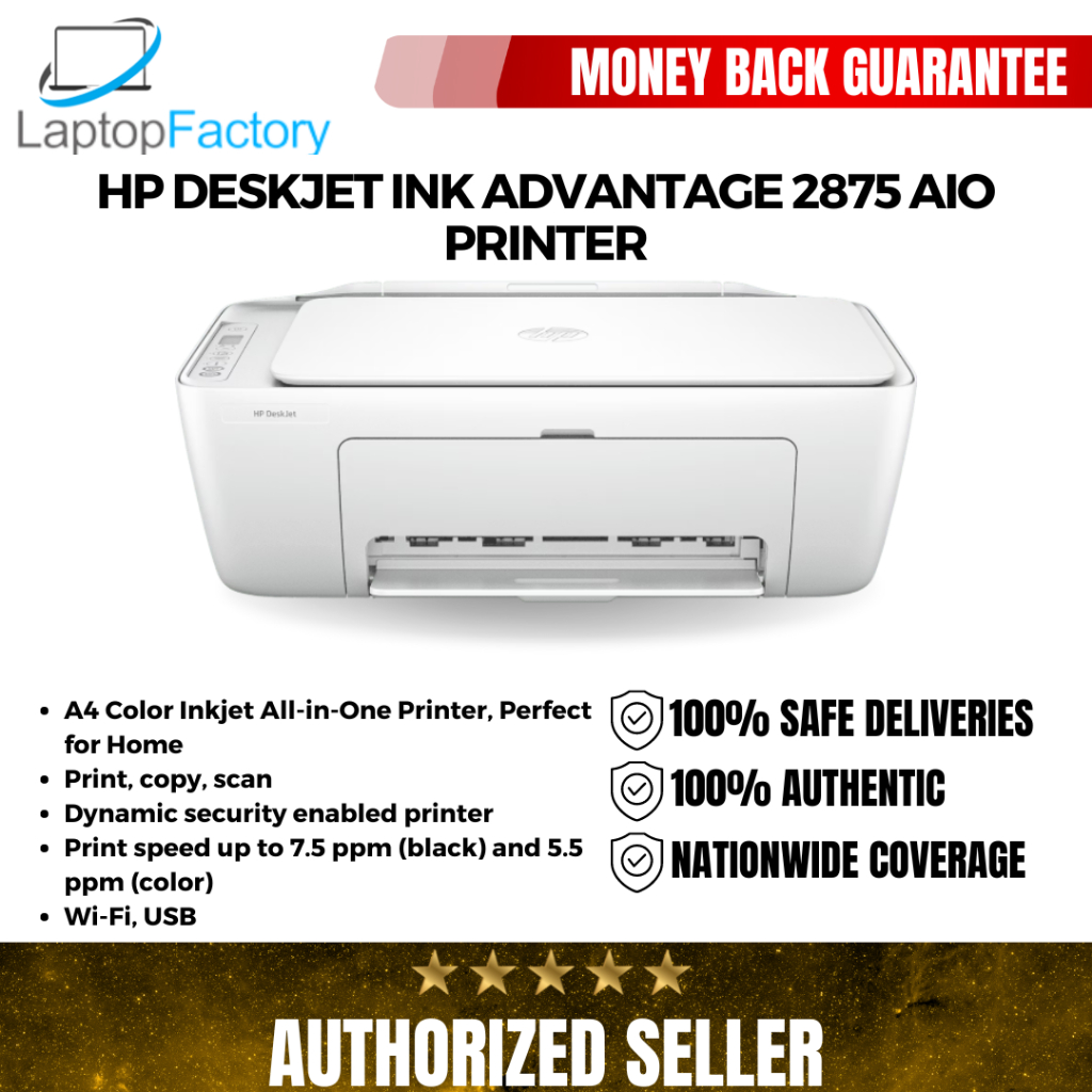 HP Deskjet INK Advantage 2875 AIO Printer | Shopee Malaysia