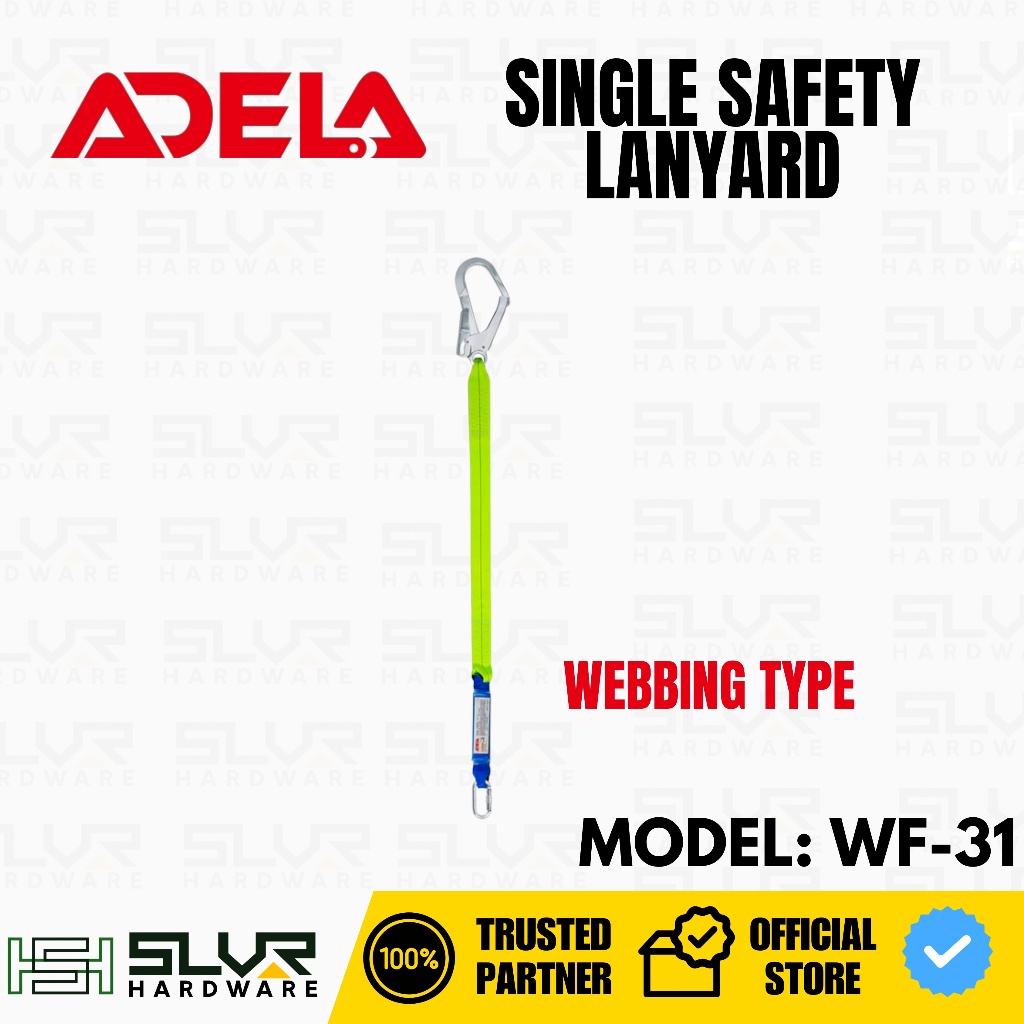 Adela Single Safety Lanyard Webbing Type with Shocks Absorber WF-31 ...