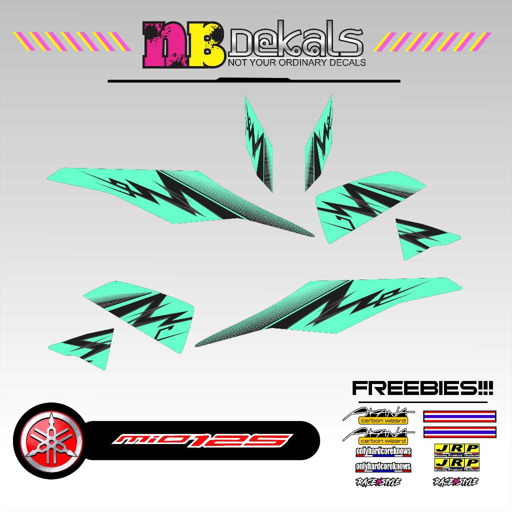 MIO 125 ZIGZAG 2024 LATEST DESIGN DECALS | Shopee Malaysia