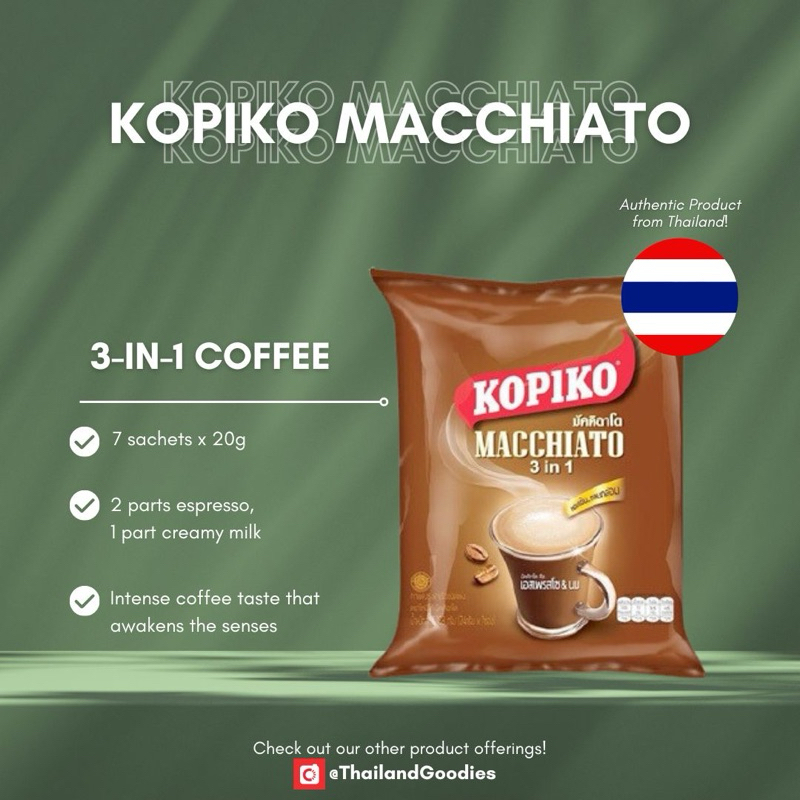 Authentic Kopiko Macchiato (Pack of 7) | Shopee Malaysia