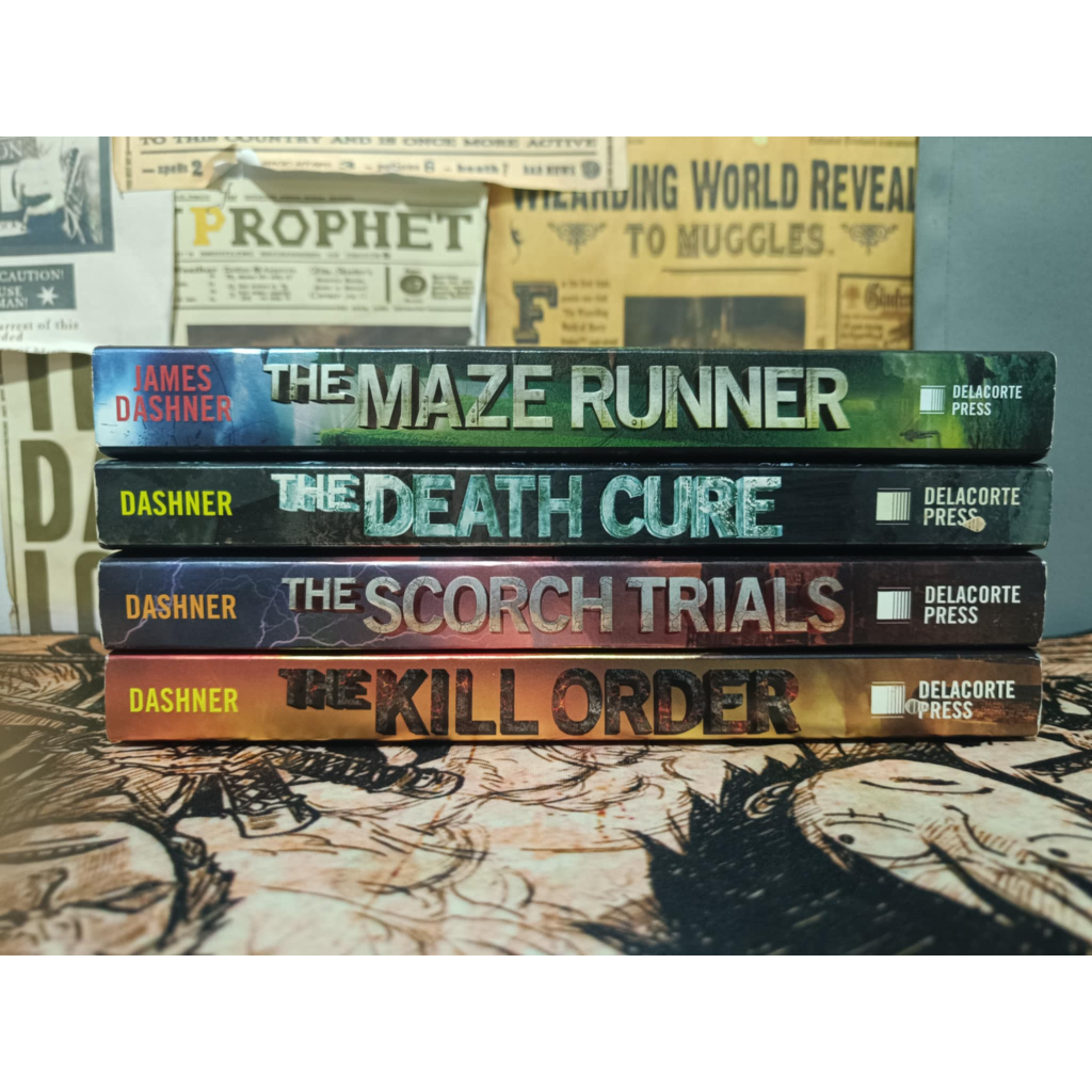 Maze Runner Series by James Dashner - The Scorch Trials, The Death Cure ...