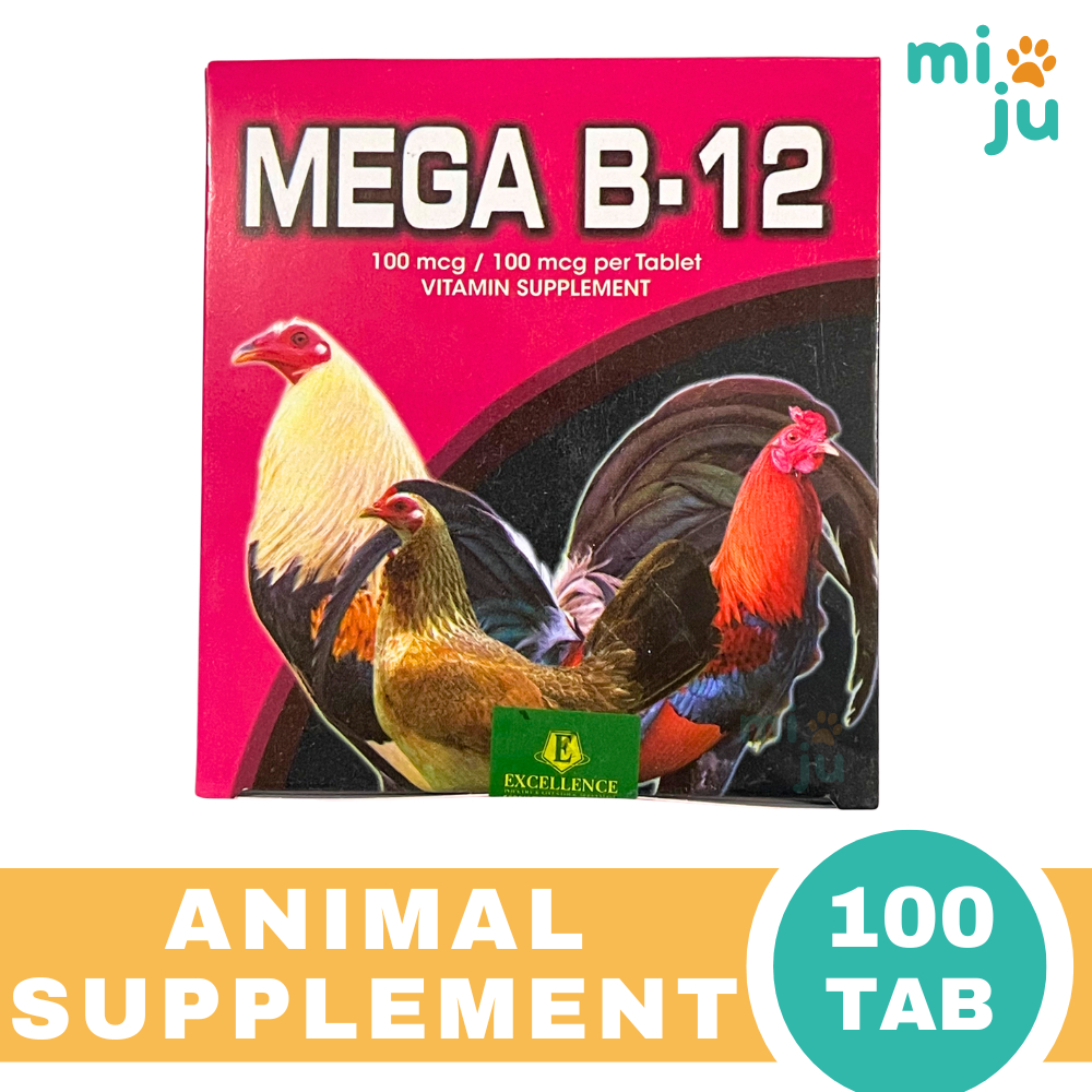 Mega B-12 (1 Box/100 Tablets) - For Animal Use | Shopee Malaysia