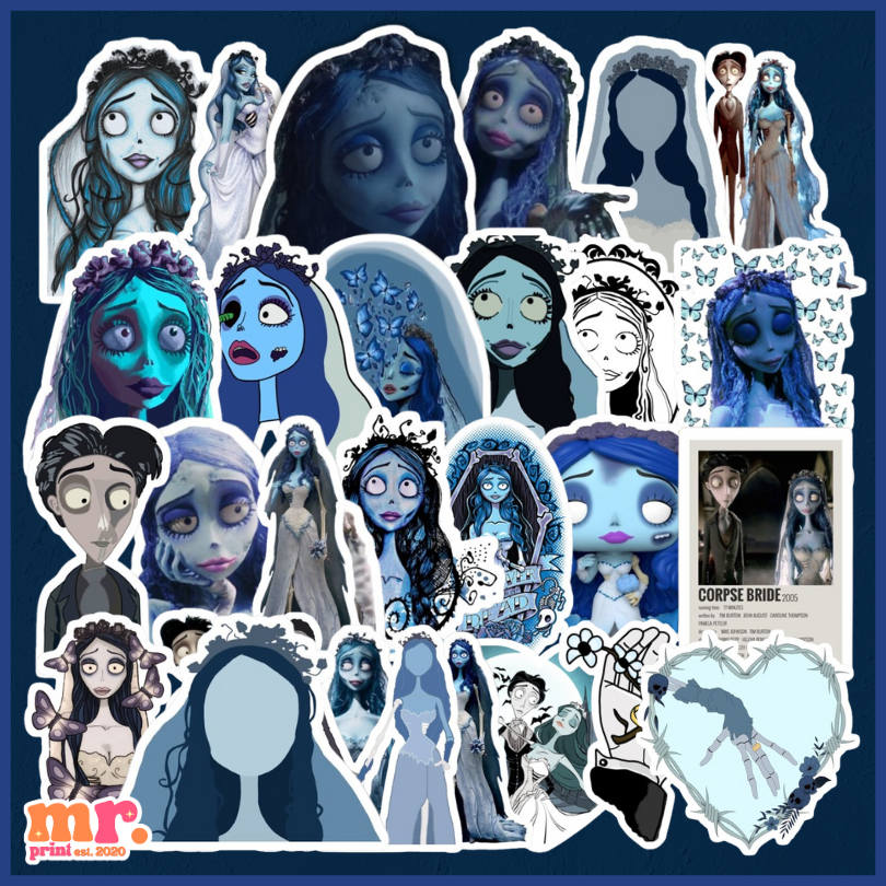 CORPSE BRIDE VOL 1 STICKERS MOVIE CARTOONS WATERPROOF STICKERS | Shopee ...