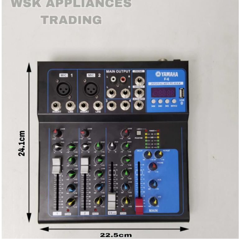 YAMAHA MIXER F4-USB 4 Channel Mixer W/Bluetooth Sound Mixer | Shopee Malaysia