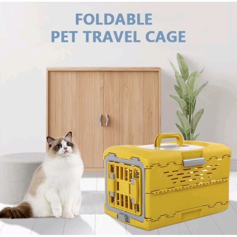 MaXiNe durable FOLDABLE PET CARRIER | pet travel cage. best for cat ...