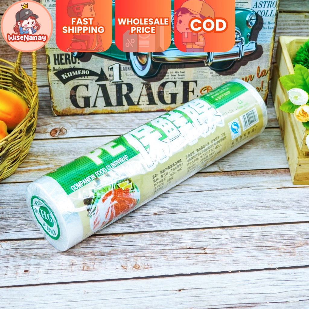 WiseNanay 30cm Food-Service Plastic Wrap - Preservation Film Food ...