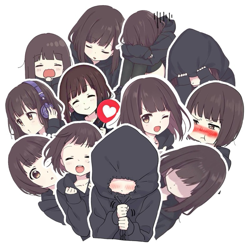 Kawaii Menhera Chan Journal Sticker Pack (30pcs) | Shopee Malaysia