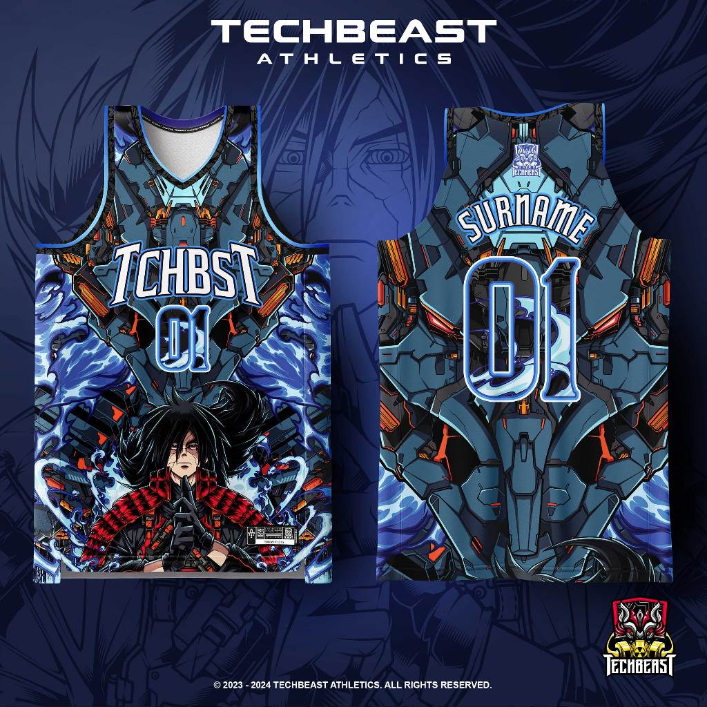 Techbeast Madara Basketball Jersey Full Sublimation ( CUSTOM NAME + NUMBER ) | Shopee Malaysia