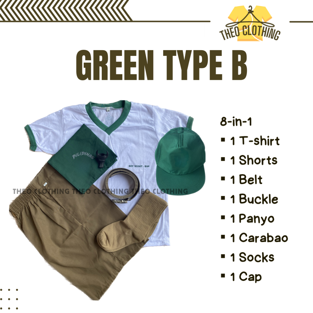 Green Type B School Uniform for Boys | Theo Clothing | Shopee Malaysia