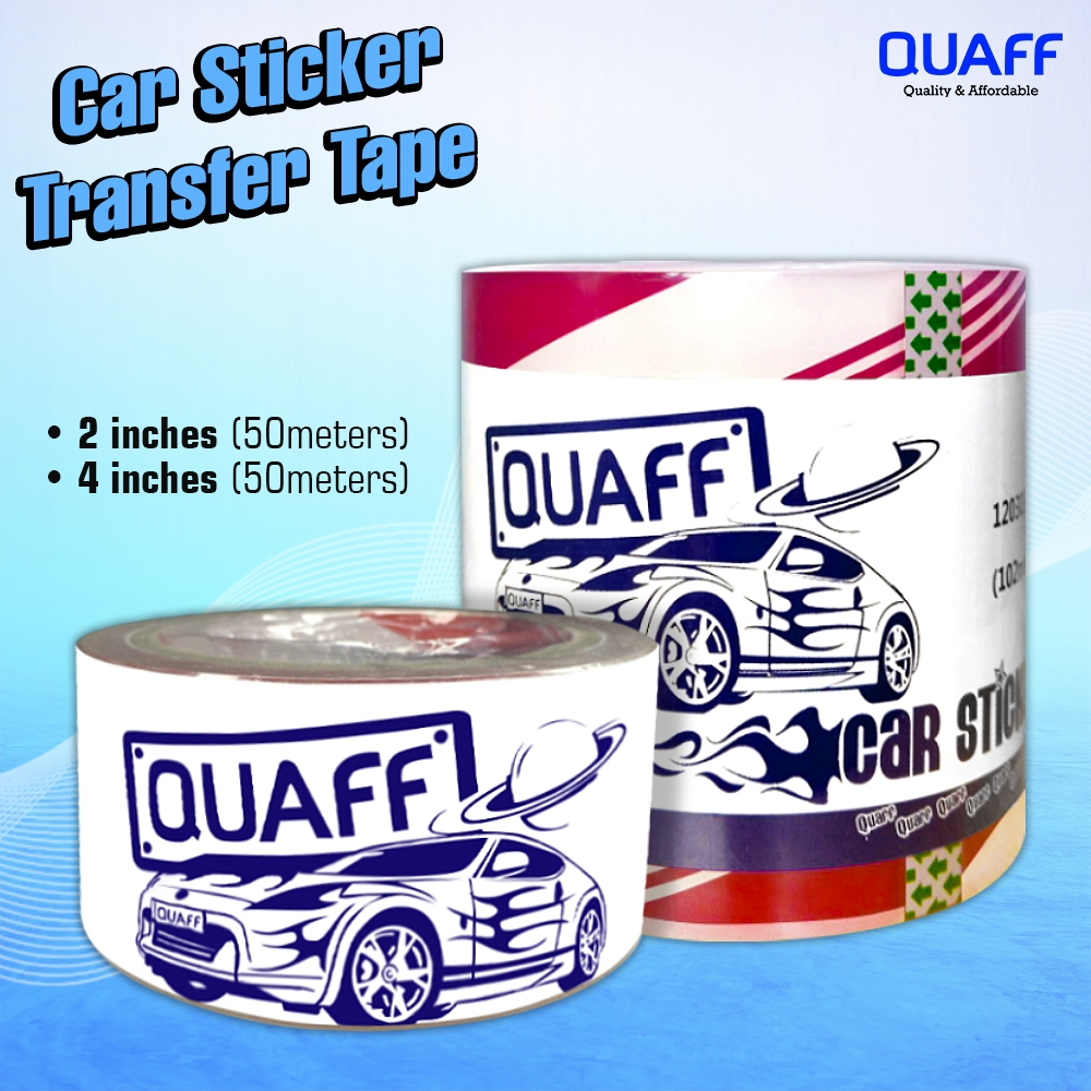 Quaff Transfer Tape Application Tape Cut-out Stickers Decals 2 | 4 ...
