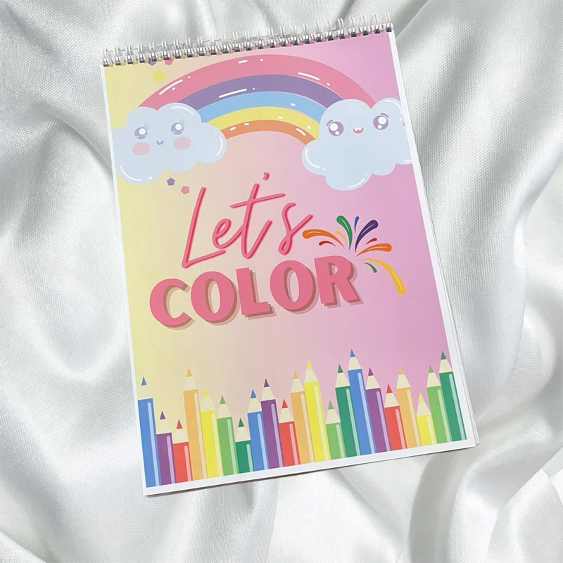 LET’S COLOR | Coloring Activity | 40 Pages - A4 Size | Shopee Malaysia