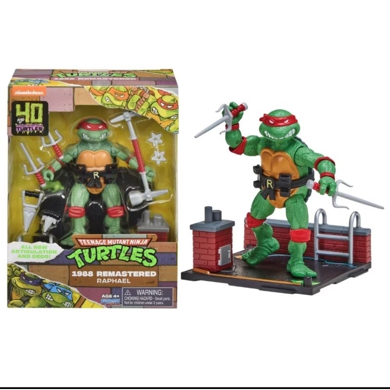 Teenage Mutant Ninja Turtles: Classic Remastered RAPHAEL Action Figures ...