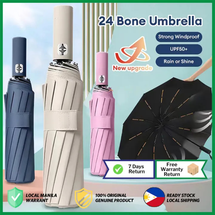 High-Quality 24 Ribs Automatic Umbrella Storm Resistant Large Umbrella ...