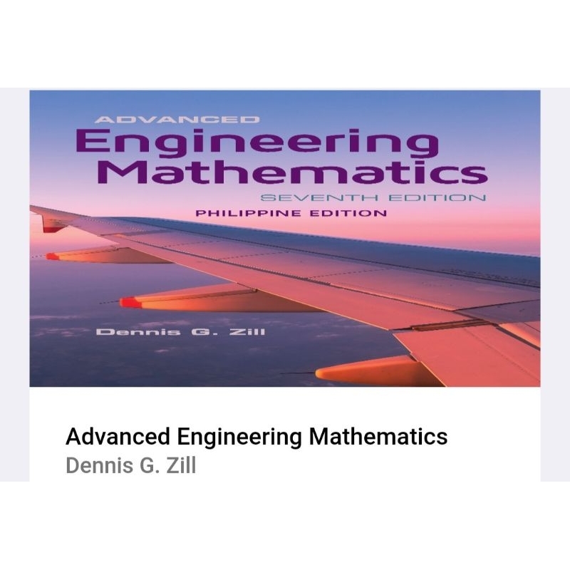 Advanced Engineering mathematics by Zill | Shopee Malaysia