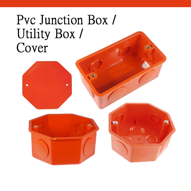 PVC Orange Junction Box/ Utility Box / Cover | Shopee Malaysia