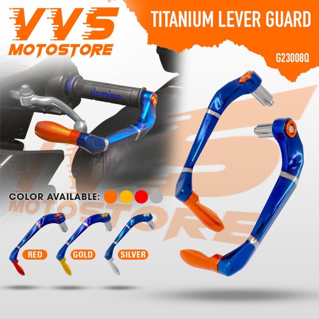 Motorcycle Handle Grip Lever Guard Titanium Brake Protector (UNIVERSAL ...