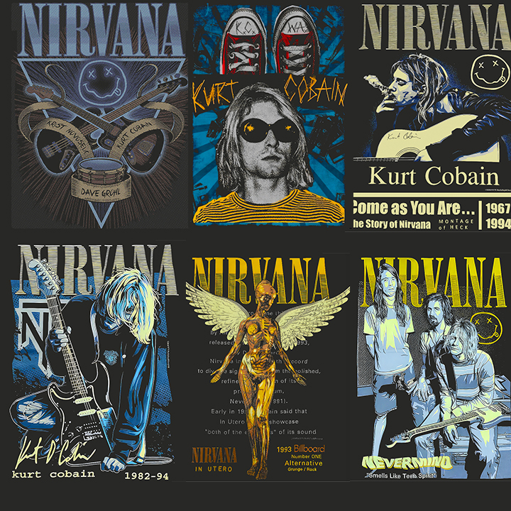 TO PRESS - NIRVANA Designs A3 Size (11.5"x16") for Digital Transfer for ...
