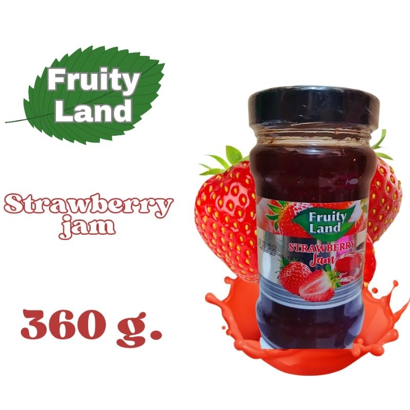 Fruity Land Strawberry Jam 360g.(Exp.3-23-2025) | Shopee Malaysia