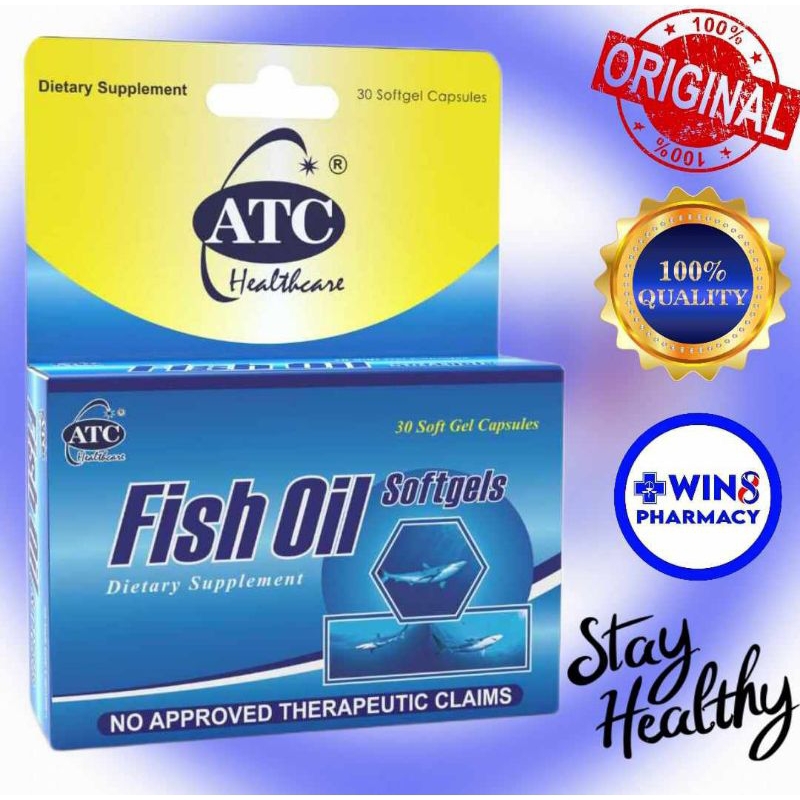 Fish Oil by ATC (30 softgel capsules 1000mg) | Shopee Malaysia