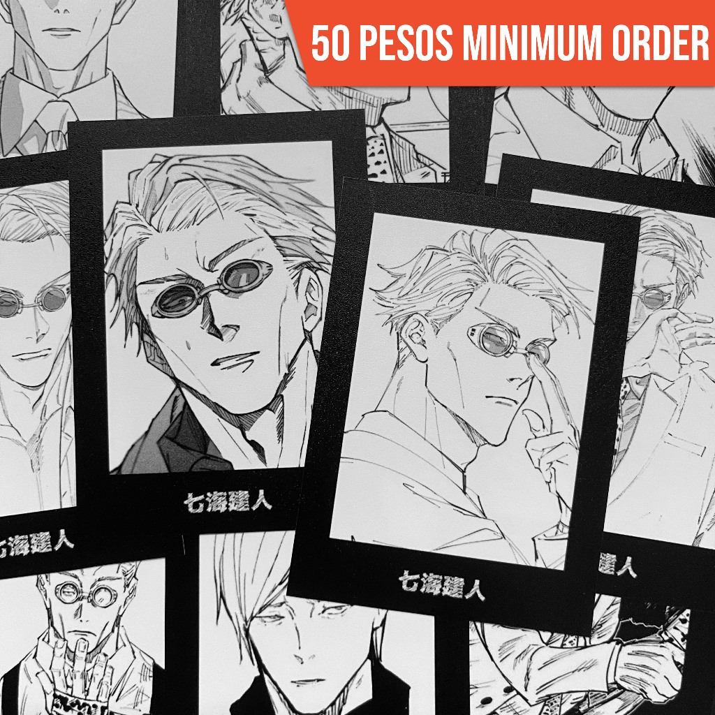 Jujutsu Kaisen Kento Nanami Anime Black Manga Photocard (Photopaper ...