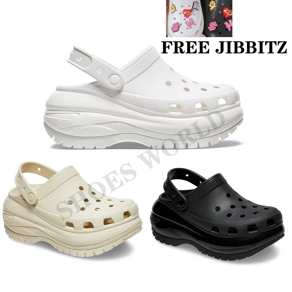 New Crocs classic light wheel Mega Crush free jibbitz Chunky Sandals ...