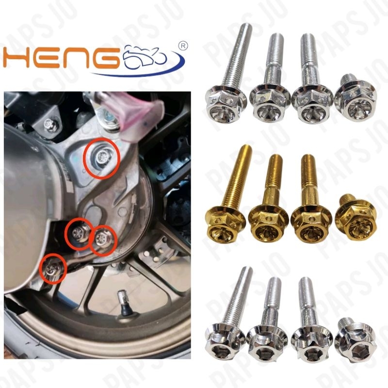 HENG GEAR OIL BOLTS SET PCX160/ADV160 4PCS | Shopee Malaysia