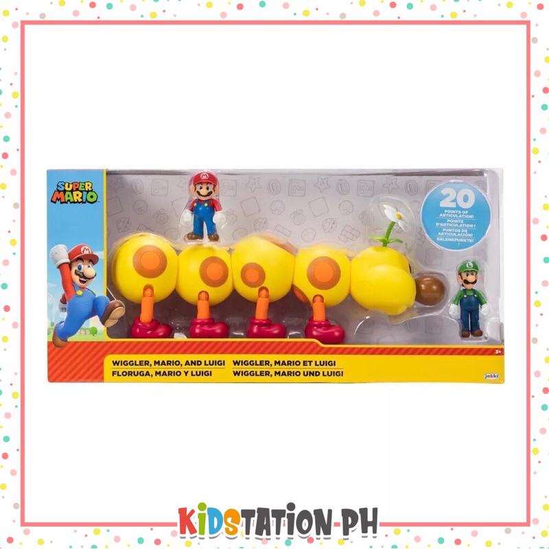 Nintendo The Super Mario Wiggler Mario & Luigi Figure Set | Shopee Malaysia
