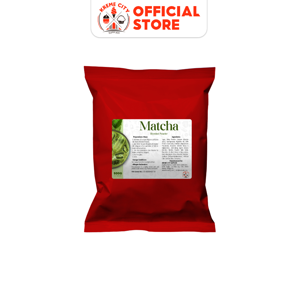 Kreme City Matcha Blended Powder Beverage Premix 500g | Shopee Malaysia