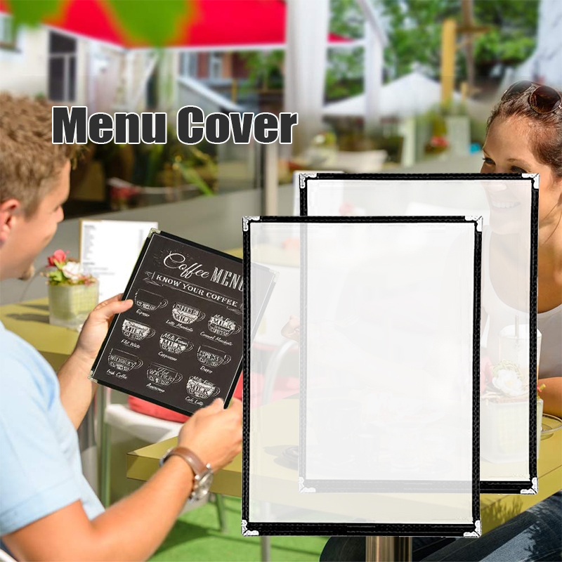 A4 Transparent Menu Book Cover Menu Holder Menu Book Price List With ...