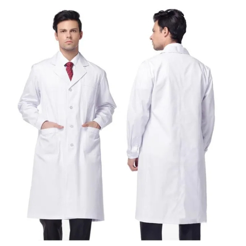 Unisex Lab Gown For Laboratory Long Sleeve Doctors Coat Lab Gown For ...