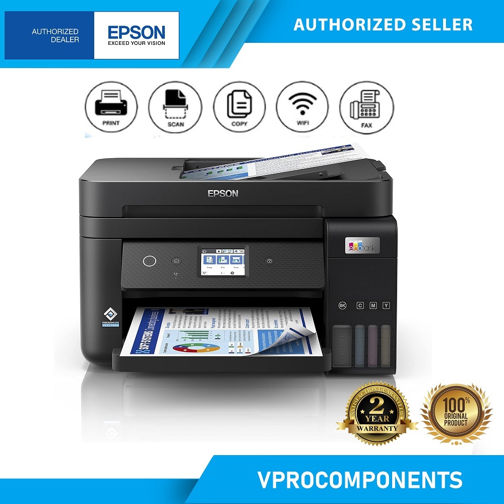 Epson EcoTank L6290 Wi-Fi Duplex All-in-One Ink Tank Printer with ADF ...