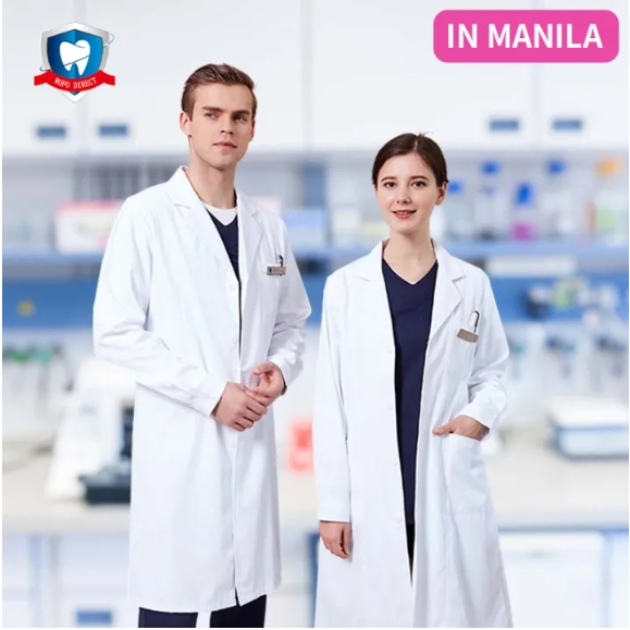 Lab Gown White Lab Coat Long Sleeve White Coat white Laboratory Gown ...