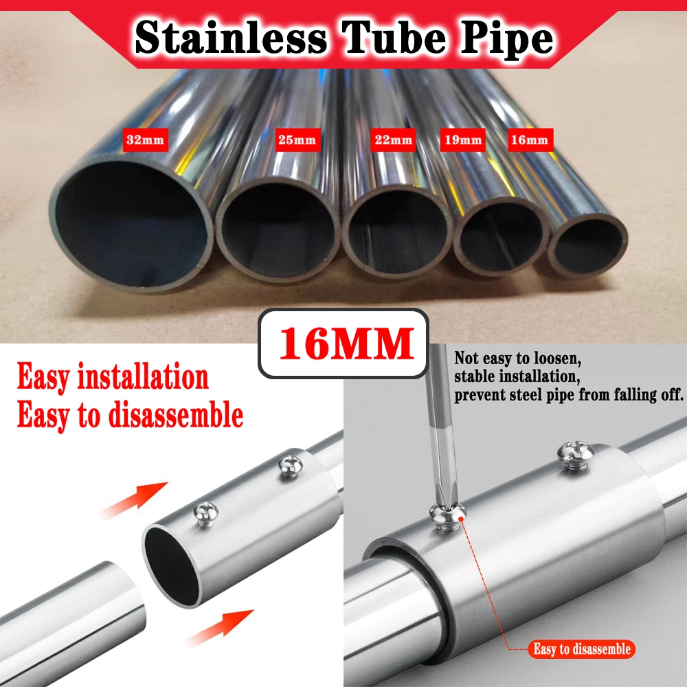 OD:16mm Stainless Tube Pipe 1/2 (THK:1.5mm) | Shopee Malaysia