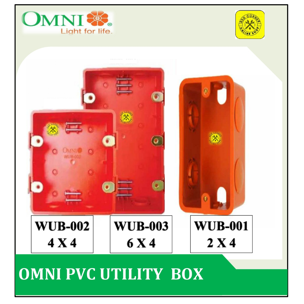 Omni PVC Utility Box ( WUB-001 , WUB-002, WUB-003 ) | Shopee Malaysia