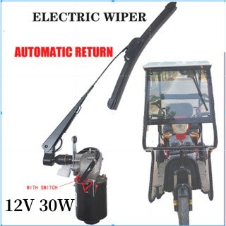 Universal UTV 12V 30W Electric Windshield Power Motor And 45CM Electric ...