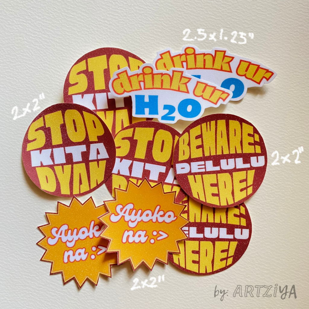 Filipino Statement/Phrases | Glitter Laminated - Vinyl Waterproof ...