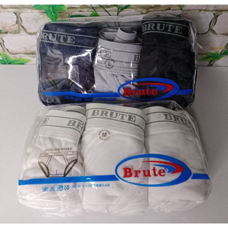 Brute brief for men's 3 pcs per pack | Shopee Malaysia