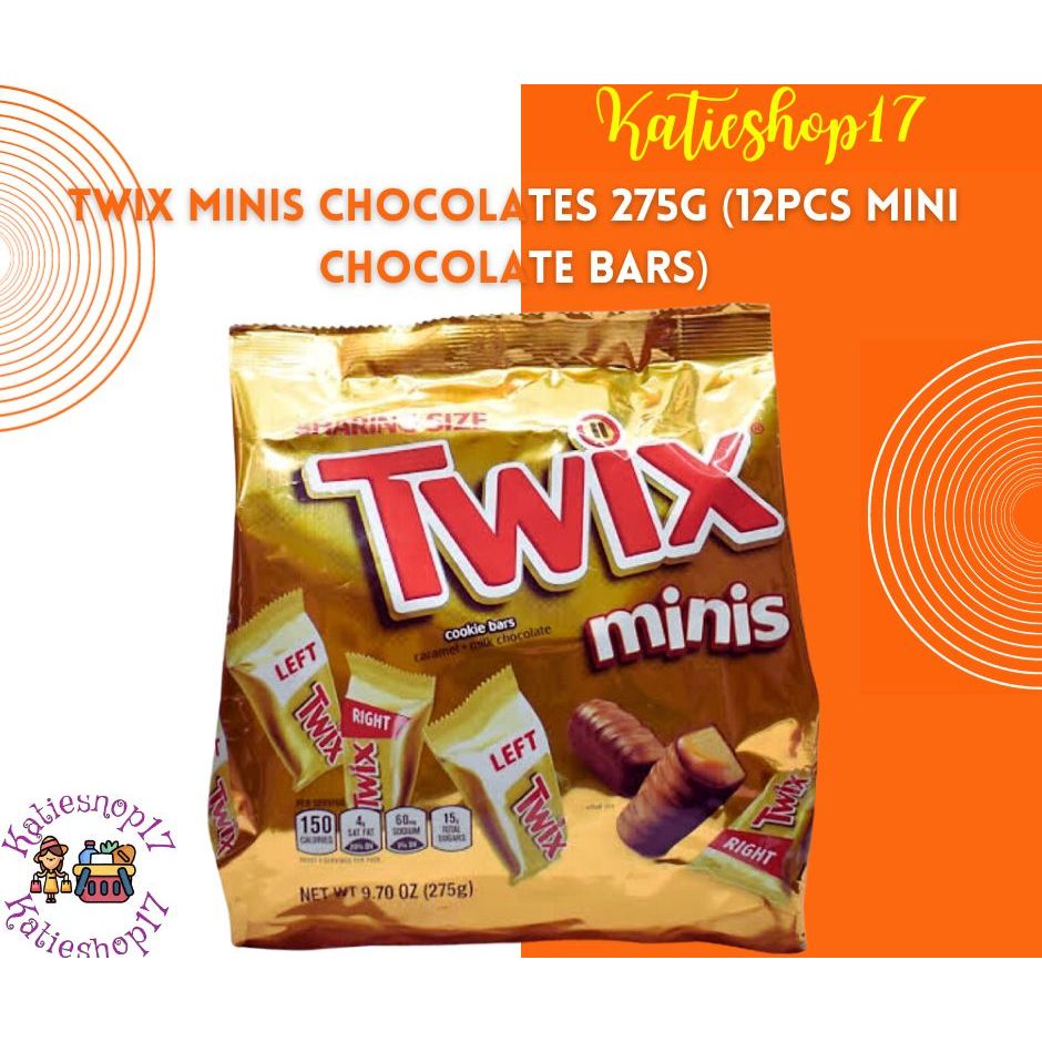 Twix Minis Chocolates 275g (12pcs mini chocolate bars) | Shopee Malaysia