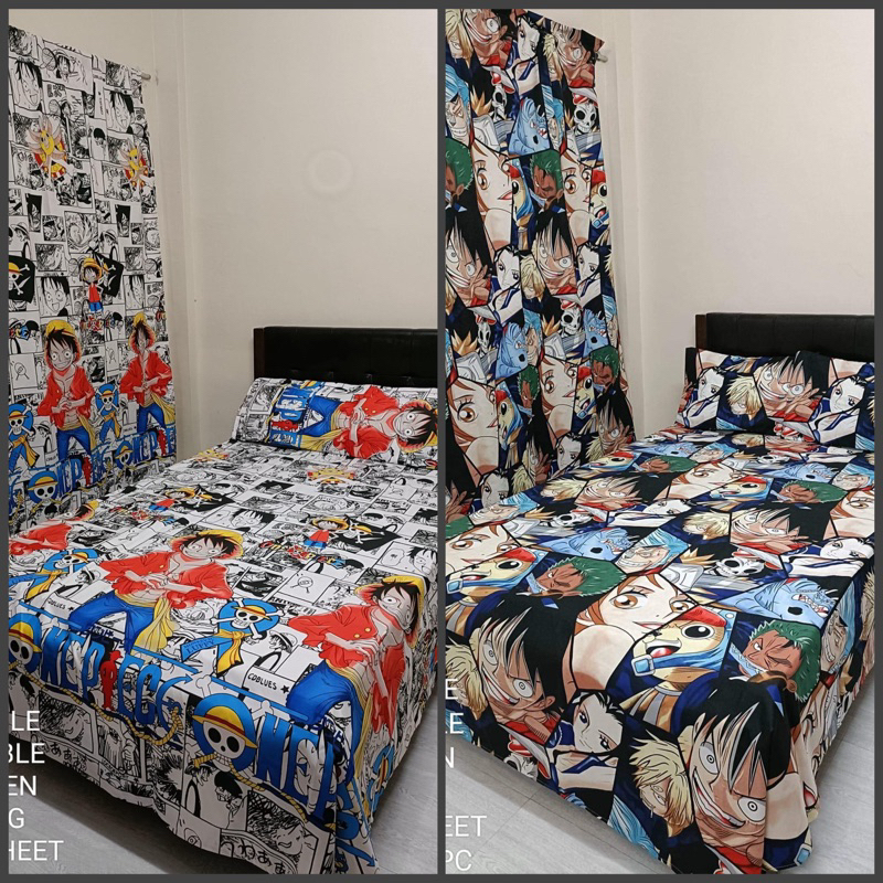 One Piece Character Design 3 in 1 Canadian Cotton Bedsheet Set 2 ...