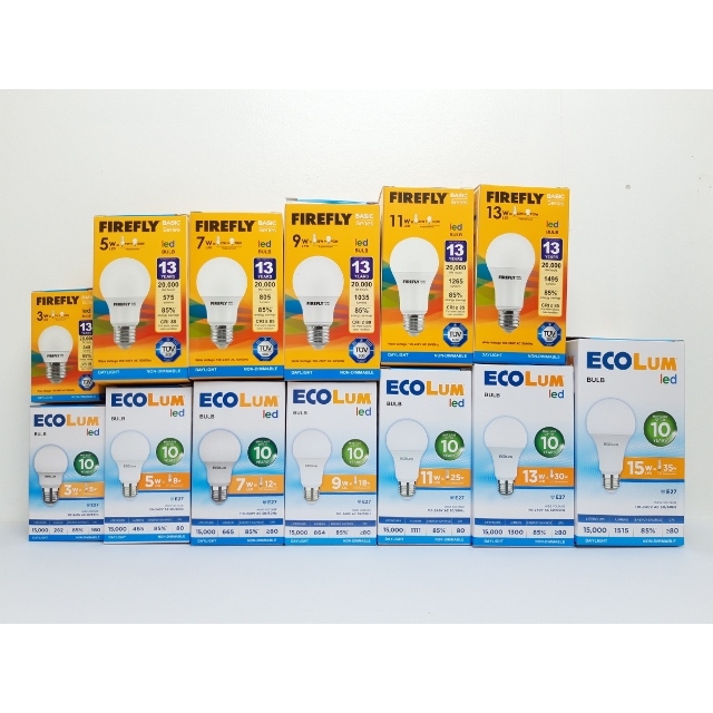 Firefly Ecolum LED Bulb 3w, 5w, 7w, 9w, 11w, 13w, 15w (Daylight, Warm ...