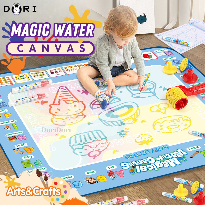 DORI Magic Water Mat Set Canva Small & Big Size Water Paint Drawing Mat ...