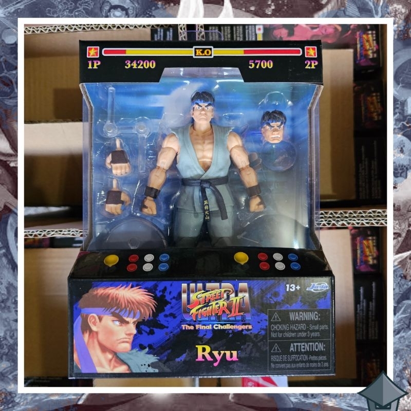 JADA TOYS Ultra Street Fighter II Ryu P2 Player 2 6" Action Figure | Shopee Malaysia