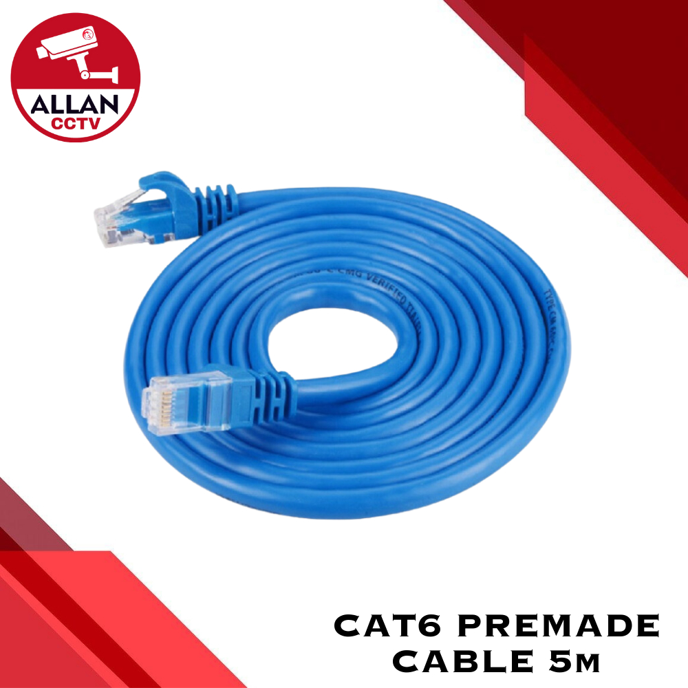 Allan CCTV 5M Cat6 Indoor Cable Rj45 Ethernet Lan Internet Network ...