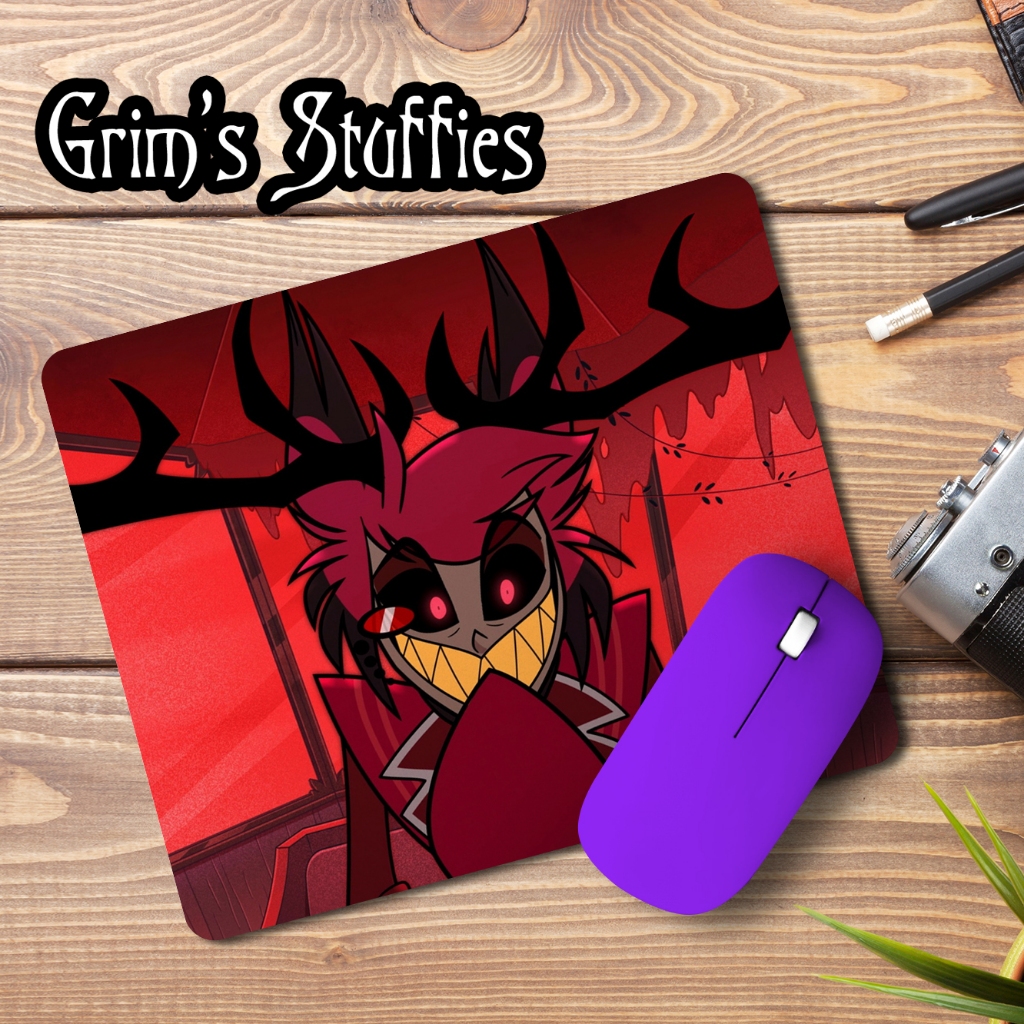 Hazbin Hotel Mouse Pad + Alastor, Angel Dust, Charlie Morningstar ...