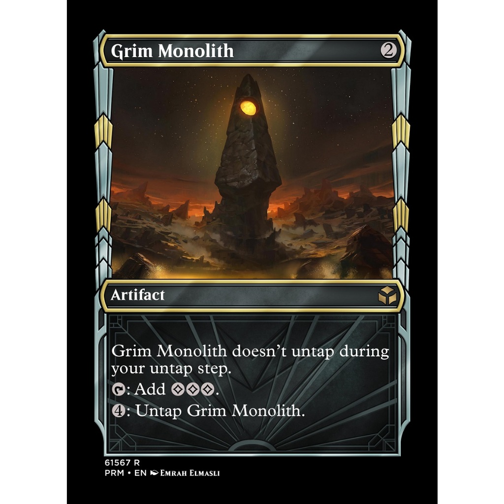Custom Art Card - Grim Monolith (Golden Age) | Shopee Malaysia