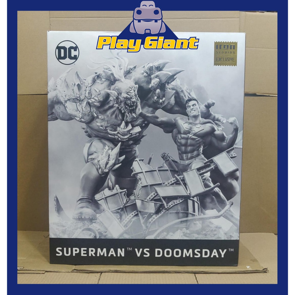 Iron Studios Superman vs Doomsday - DC Comics Exclusive 10 Years - Art ...