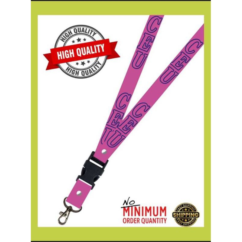 CEU pink minimal design lace Lanyard with free id case | Shopee Malaysia