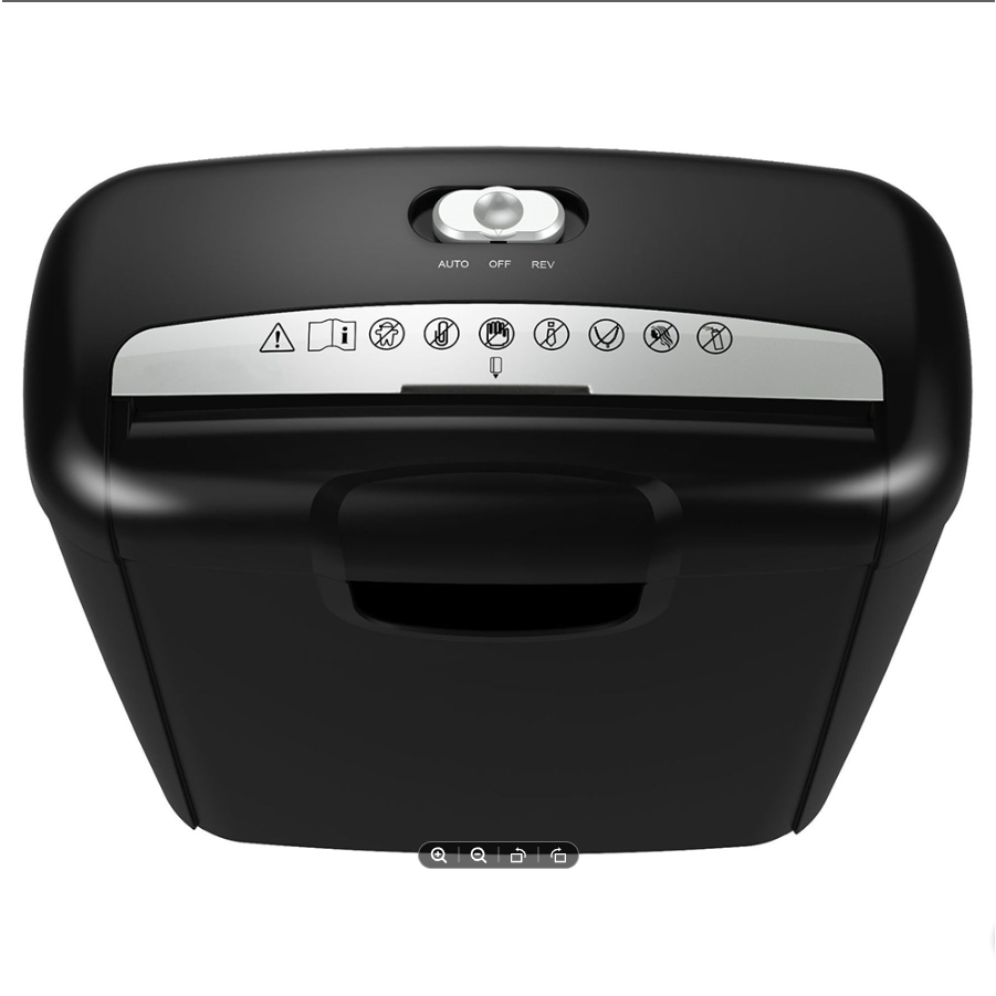 10L Paper Shredder Machine 6 sheets Black Paper Sherreder Machines ...